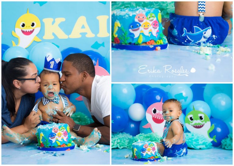 Baby Shark Cake Smash – Baby Photographer The Bronx Studio - Erika ...