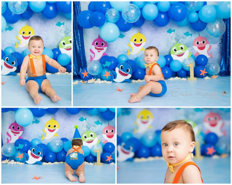 Baby Shark Cake Smash – Baby Photographer The Bronx Studio - Erika ...